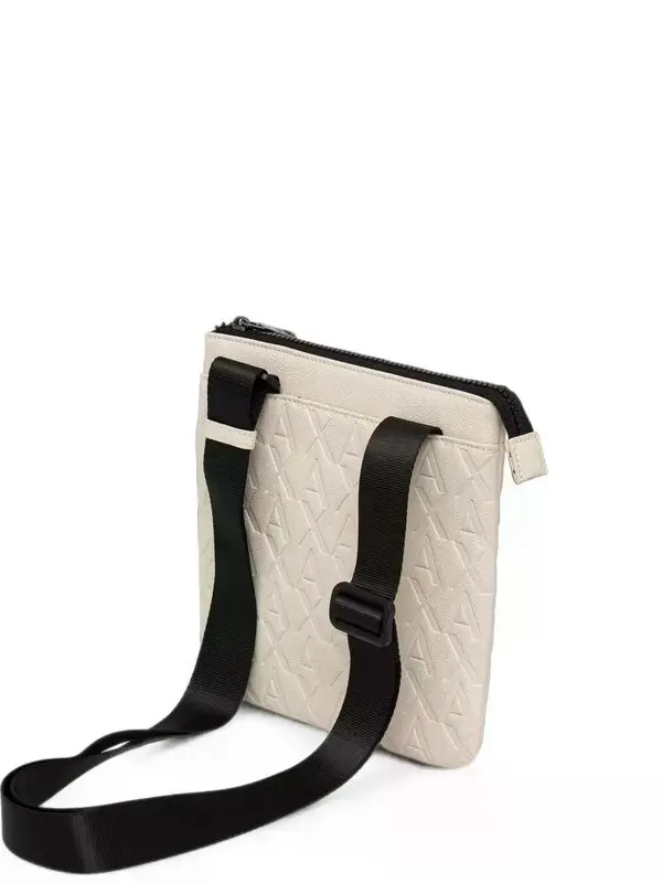 Armani Exchange Logo-embossed Messenger Bag - White