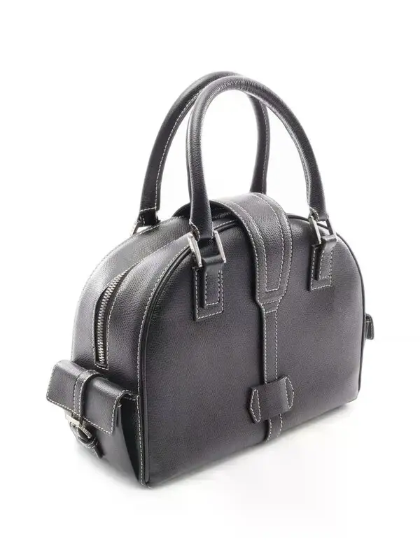 Loewe 2010s Senda Buckle-strap Leather Tote Bag