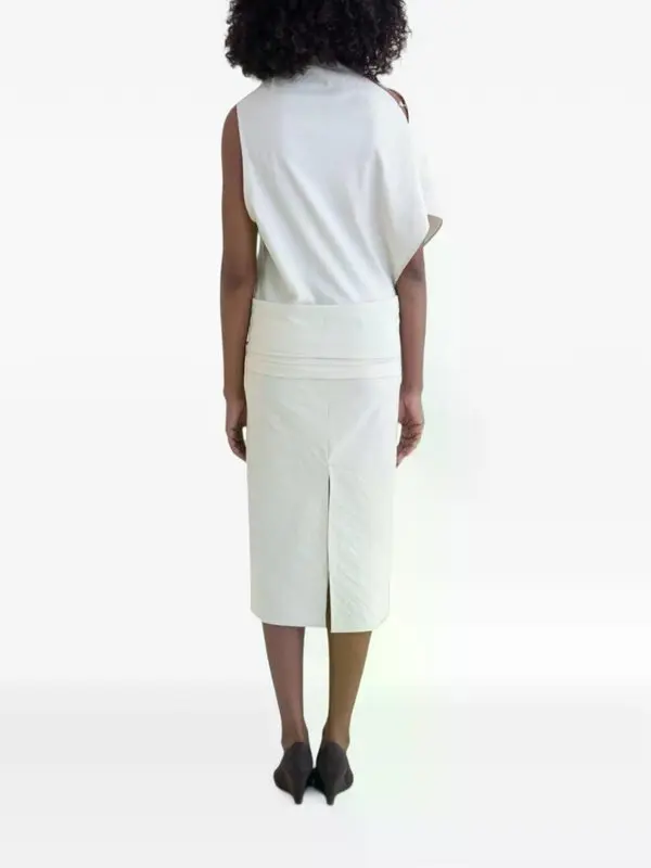 BELLE ANNA Midi Reverie Draped Asymmetric Dress