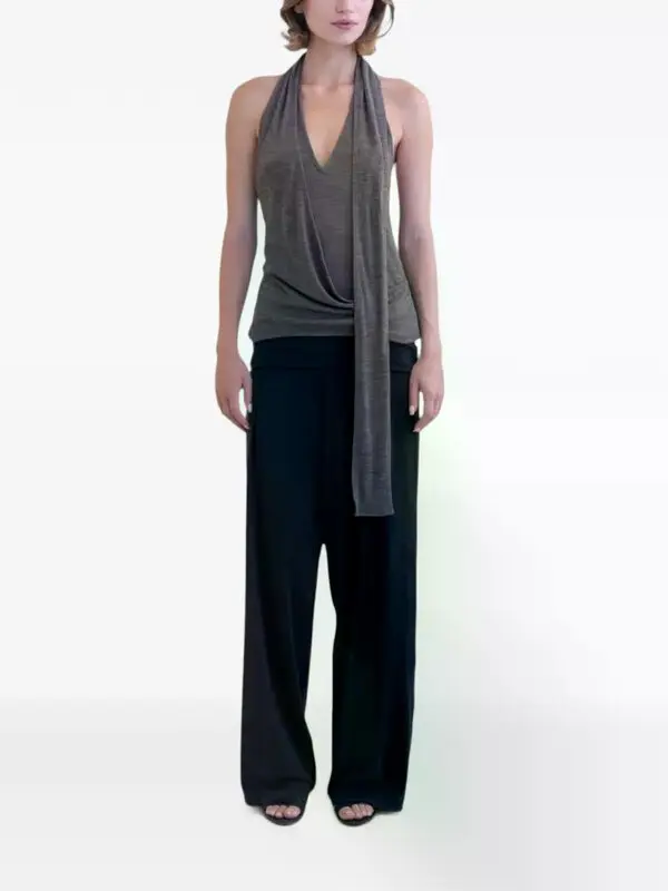BELLE ANNA Draped Halterneck Top