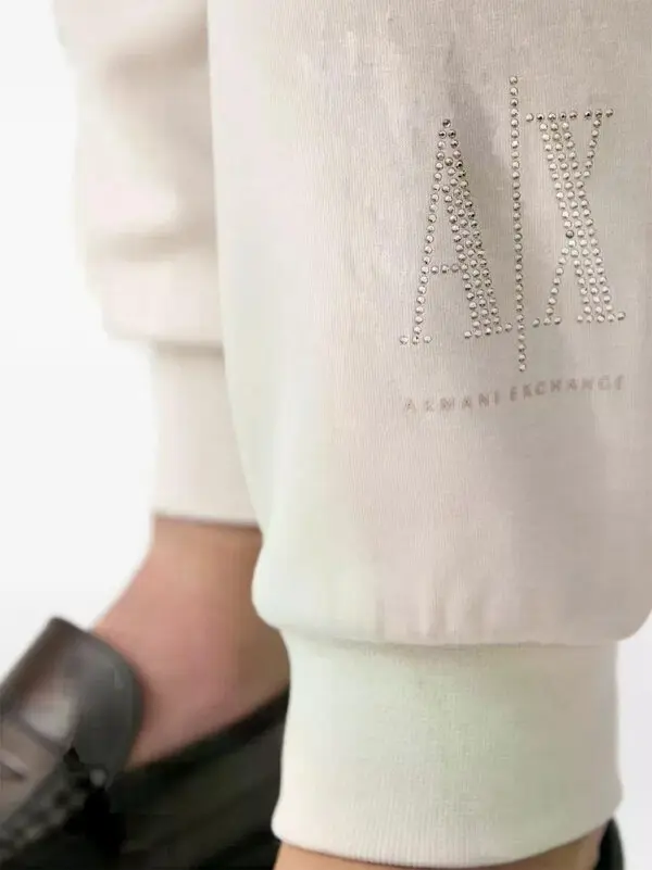 Armani Exchange Rhinestone-logo Track Pants