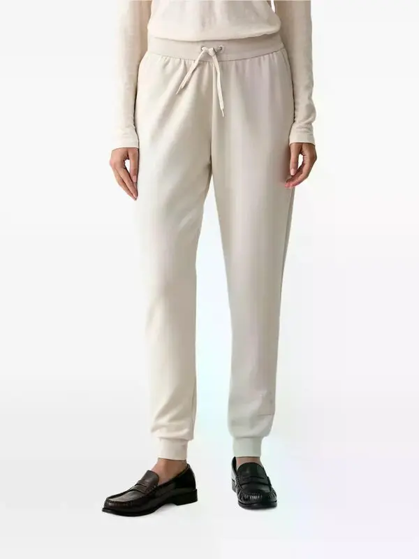 Armani Exchange Rhinestone Logo Track Pants - Neutrals