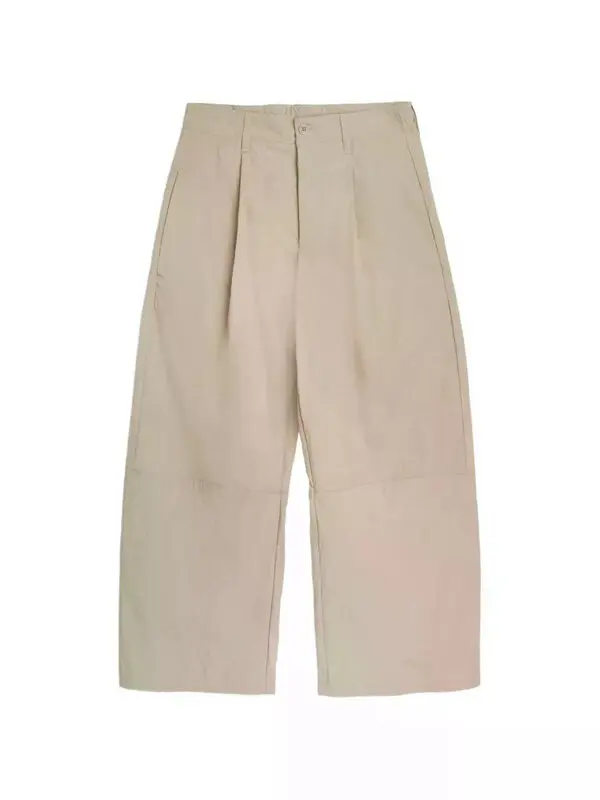 You Must Create Drop Out Pleated Trousers - Neutrals