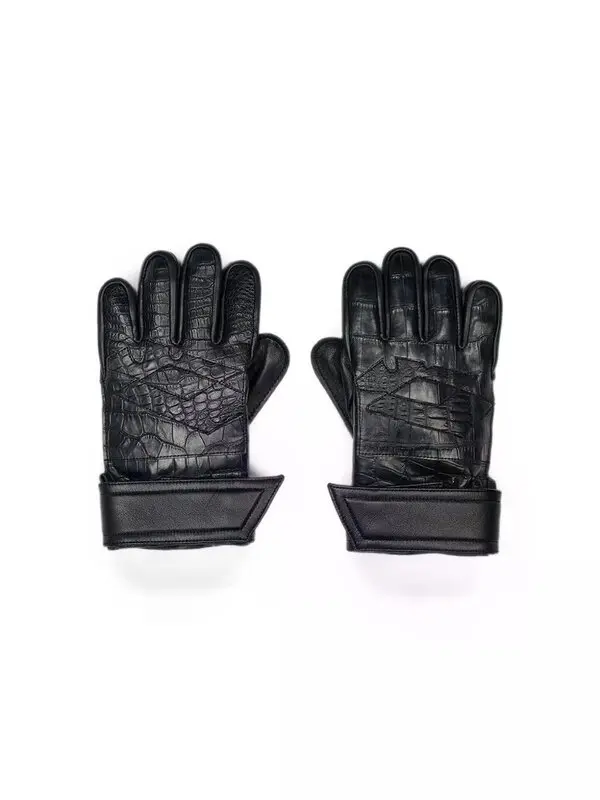 MELROSE HIGH X Lotto Iron Will Goalie Crocodile-effect Gloves