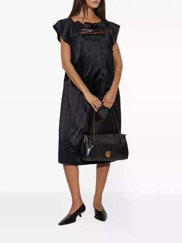 Marni Belted-detail Pleated Midi Dress