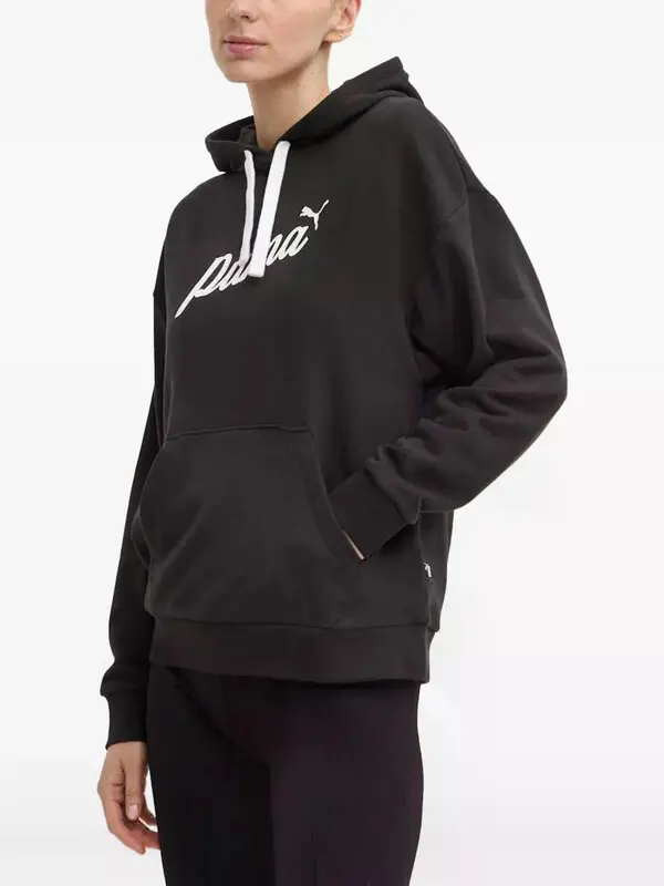 PUMA Ess+ Script Hoodie - Black