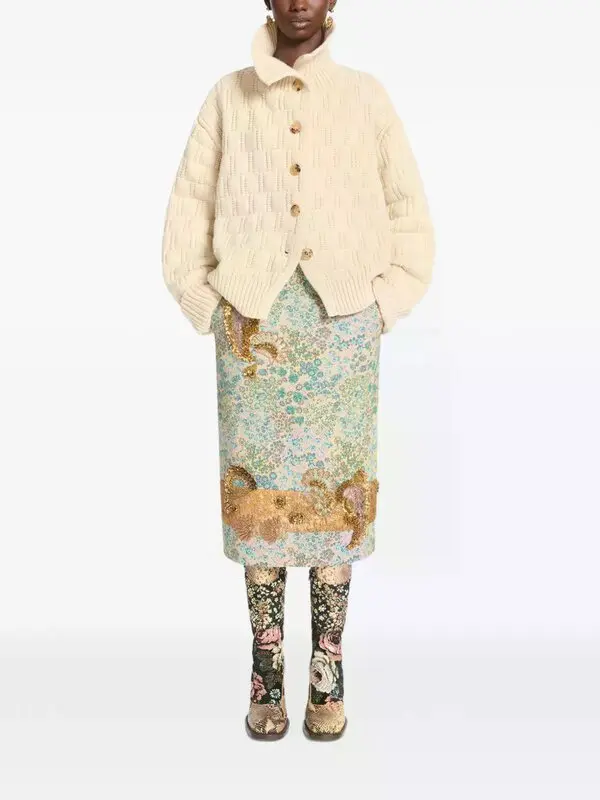 Dries Van Noten Textured Wool Cardigan