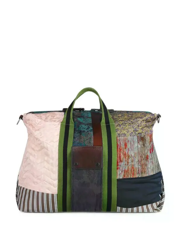 Dries Van Noten Large Embroidered Tote Bag - Neutrals
