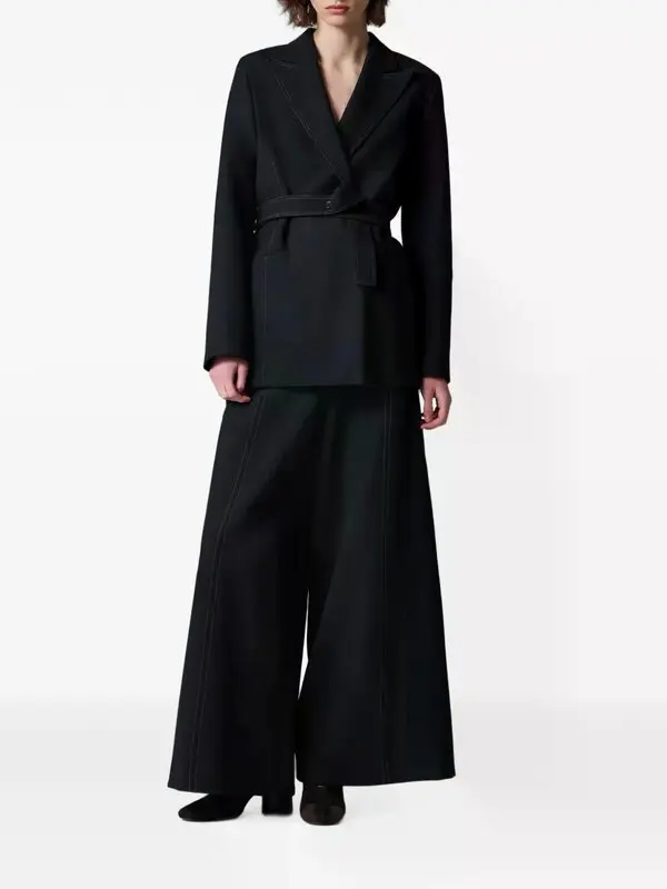 Paul Smith Belted Jacket With Contrast Top Stitching