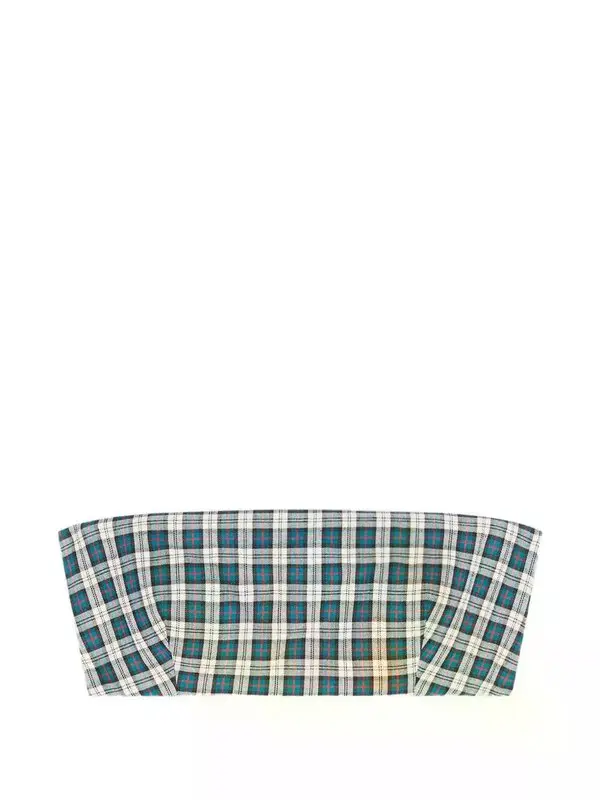 Dries Van Noten Cotton Flannel Bandeau Top