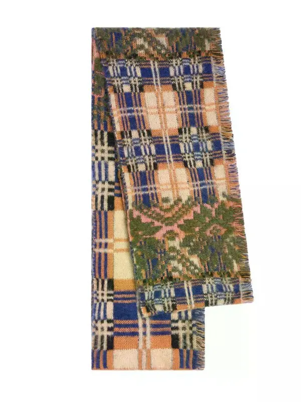 Dries Van Noten Patchwork Wool Scarf