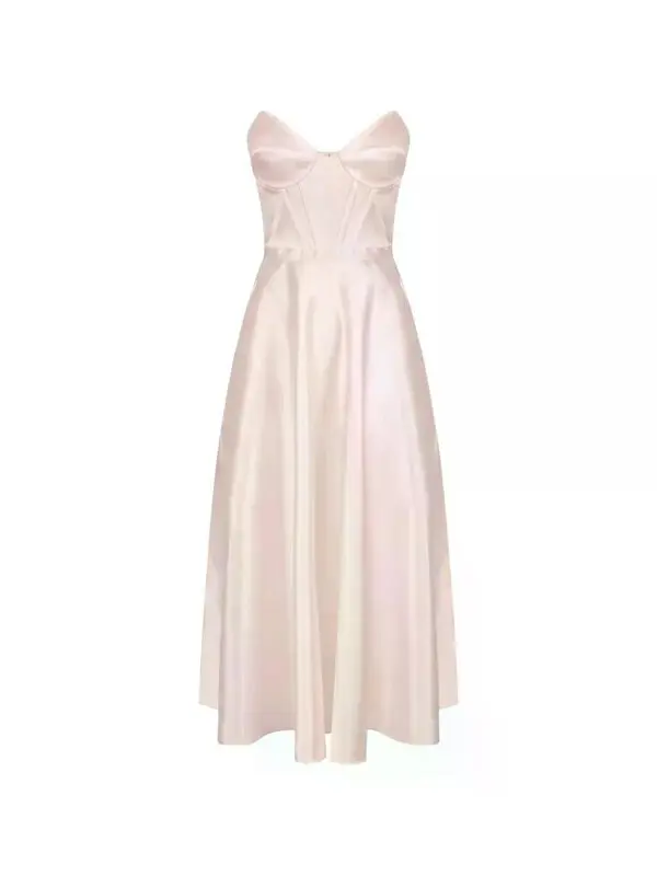 Elisabetta Franchi Dress In Gazar Fabric - Pink