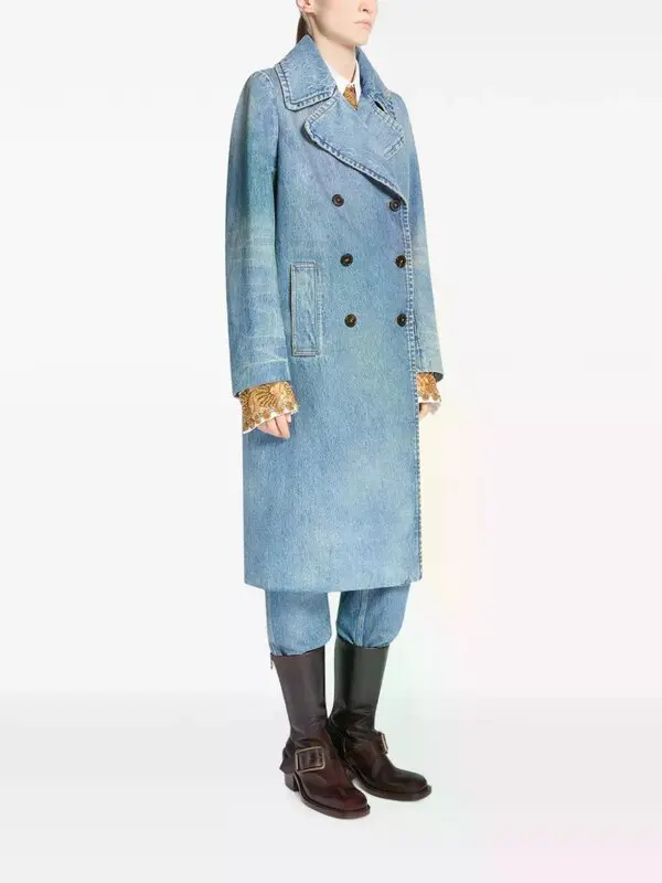 Dries Van Noten Double-breasted Denim Coat