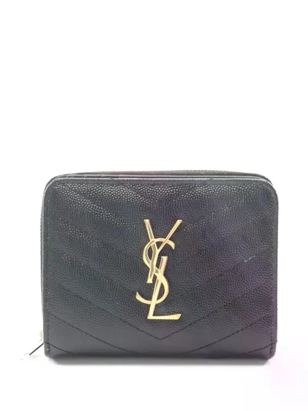 Saint Laurent 2020s Cassandre Matelassè Bi-fold Wallet - Black