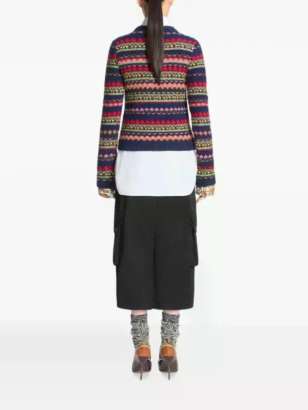 Dries Van Noten Jacquard Wool Sweater