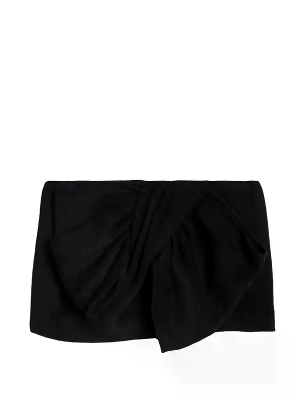 7 For All Mankind Mini Skirt With Bow Detail