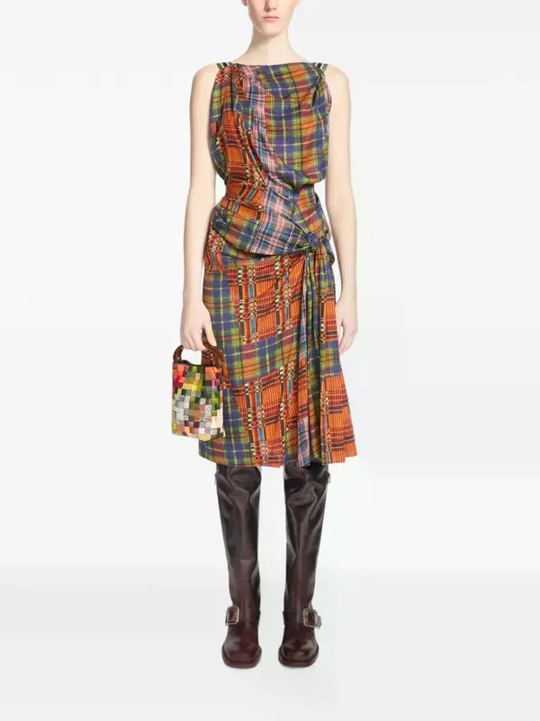 Dries Van Noten Draped Viscose Dress