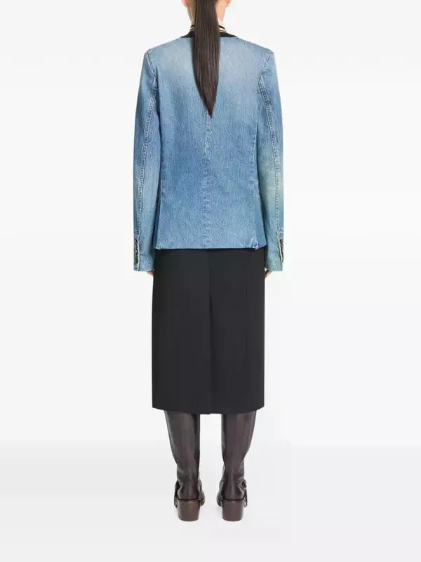 Dries Van Noten Fitted Denim Blazer