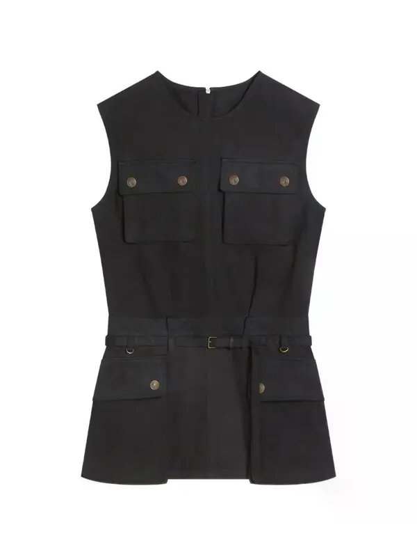 Dries Van Noten Overdyed Utility Top - Black