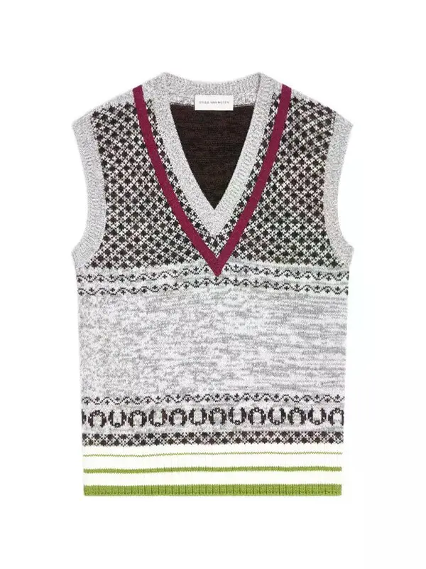 Dries Van Noten Fitted Cashmere Top