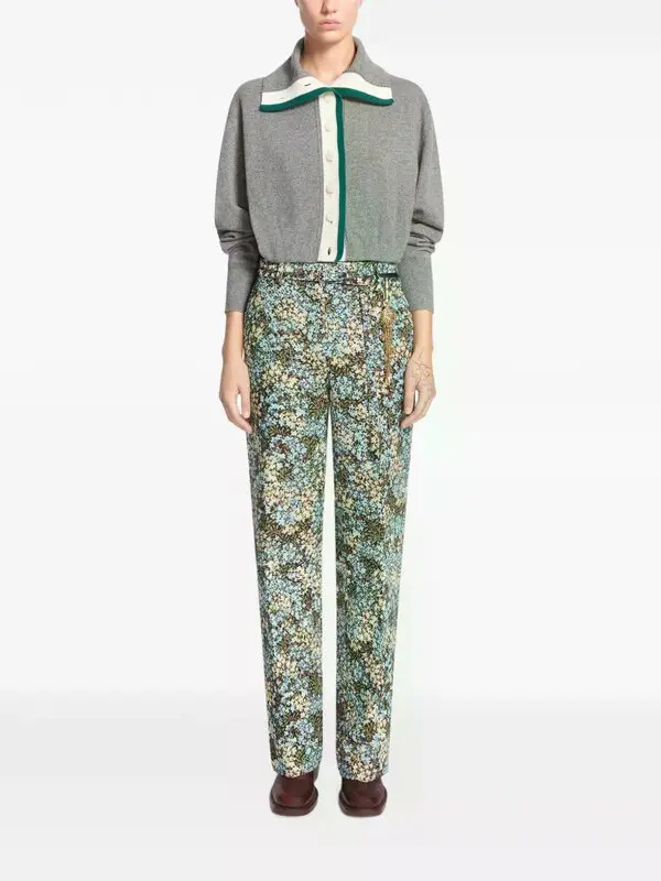 Dries Van Noten Cropped Cashmere Cardigan