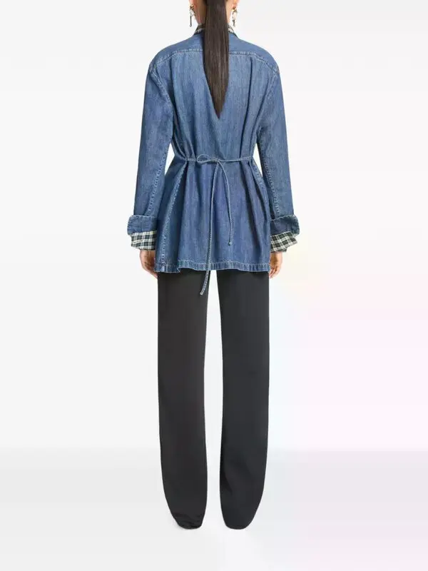 Dries Van Noten Wrap Denim Shirt