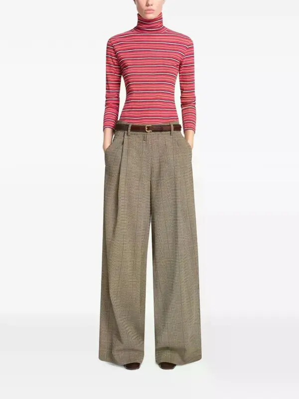 Dries Van Noten Wide-pleated Wool Pants - Neutrals