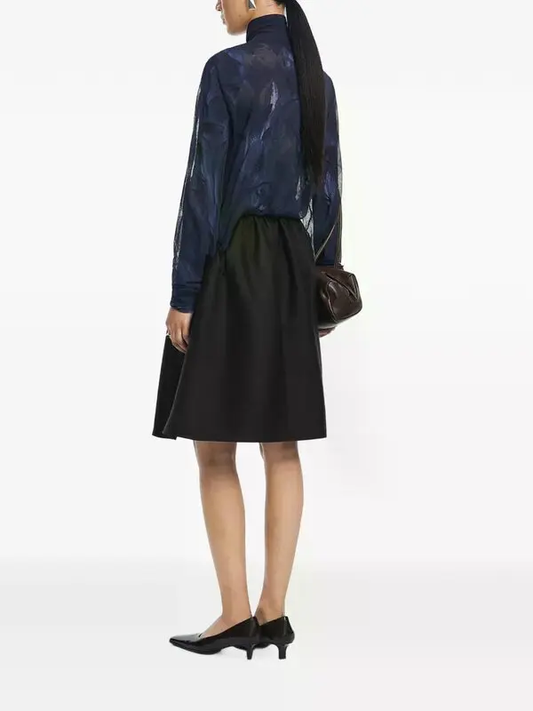 JNBY Shirred A-line Midi Skirt