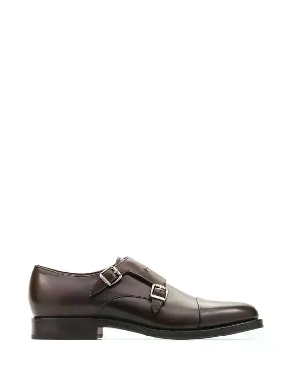 LOTTUSSE Premium Double-buckle Monk Shoes - Brown