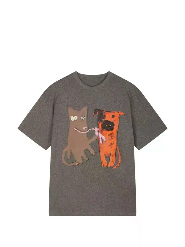 JNBY Cat Dog-print T-shirt
