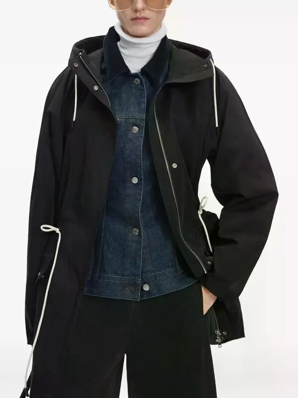 JNBY Raglan-sleeve Drawstring Trench Coat