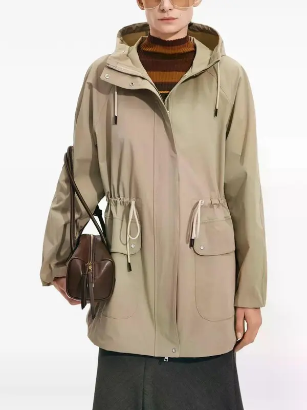 JNBY Raglan-sleeve Drawstring Trench Coat