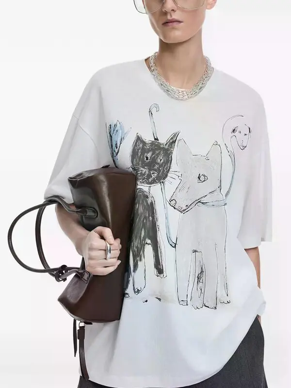 JNBY Graphic-print Cotton T-shirt