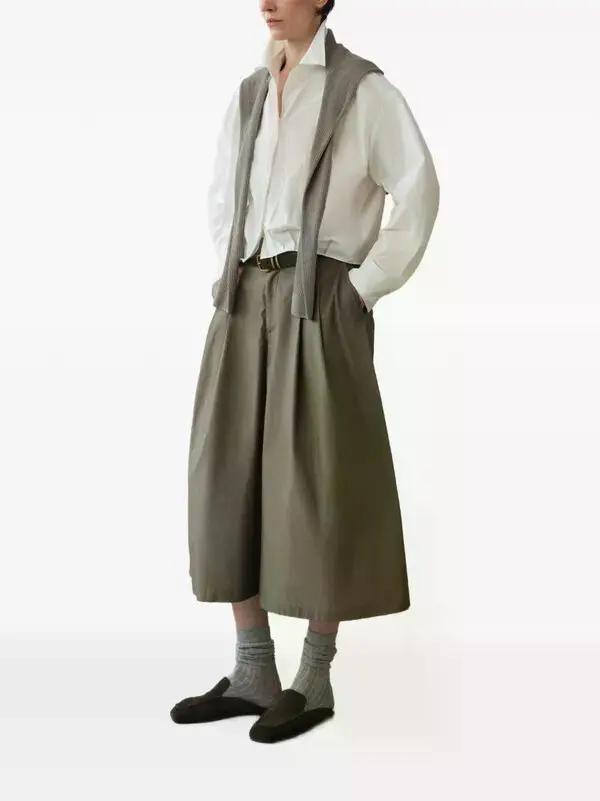 LESS Pleated Cotton Trousers