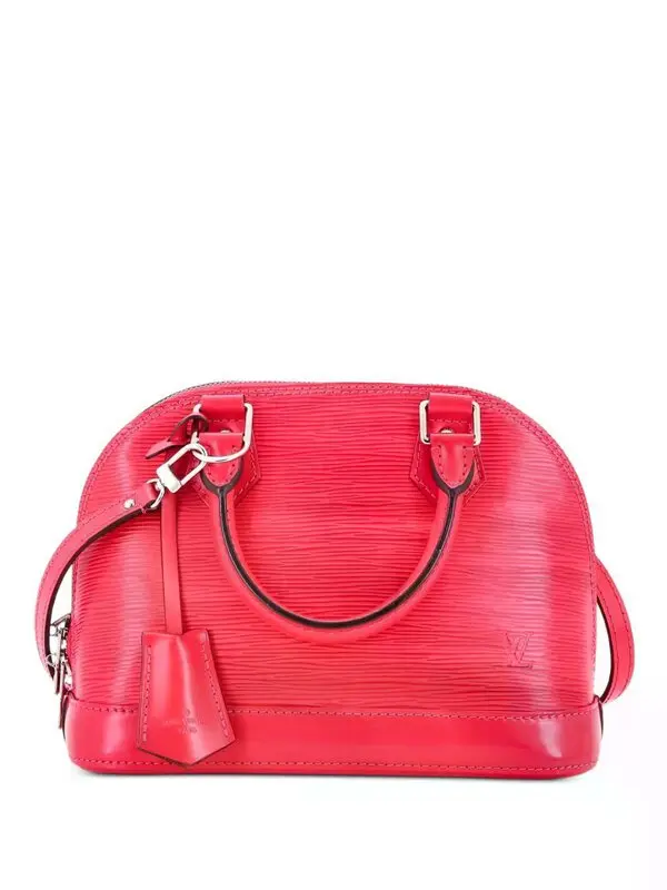 LOUIS VUITTON Alma Handbag Epi Leather Bb Satchel - Red