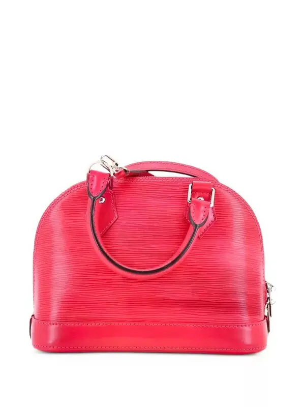 LOUIS VUITTON Alma Handbag Epi Leather Bb Satchel - Red