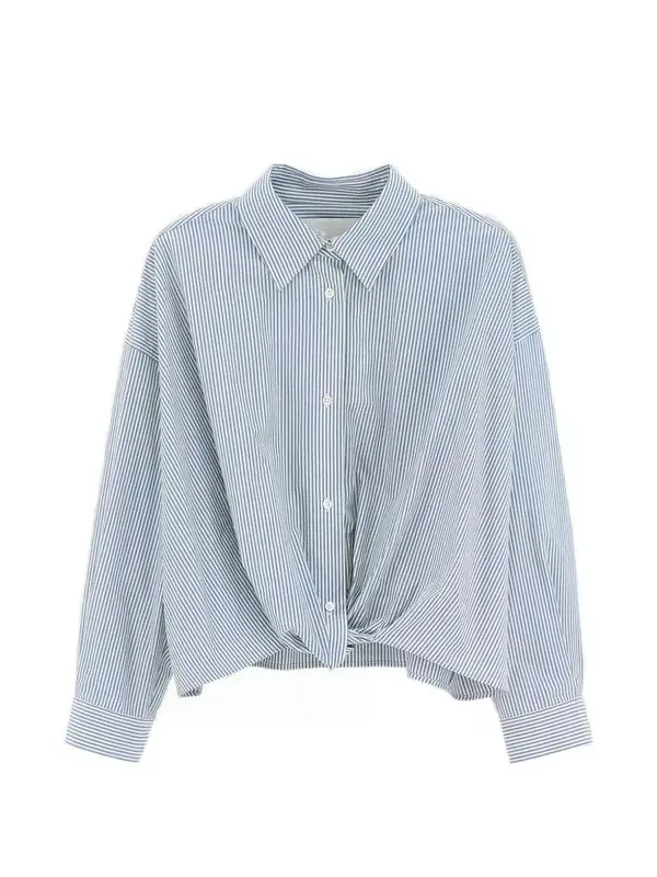 BELLEROSE Striped Twist-front Shirt
