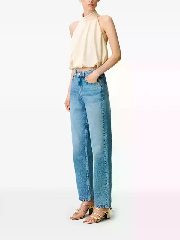 Claudie Pierlot Halter-neck Bubble-hem Top