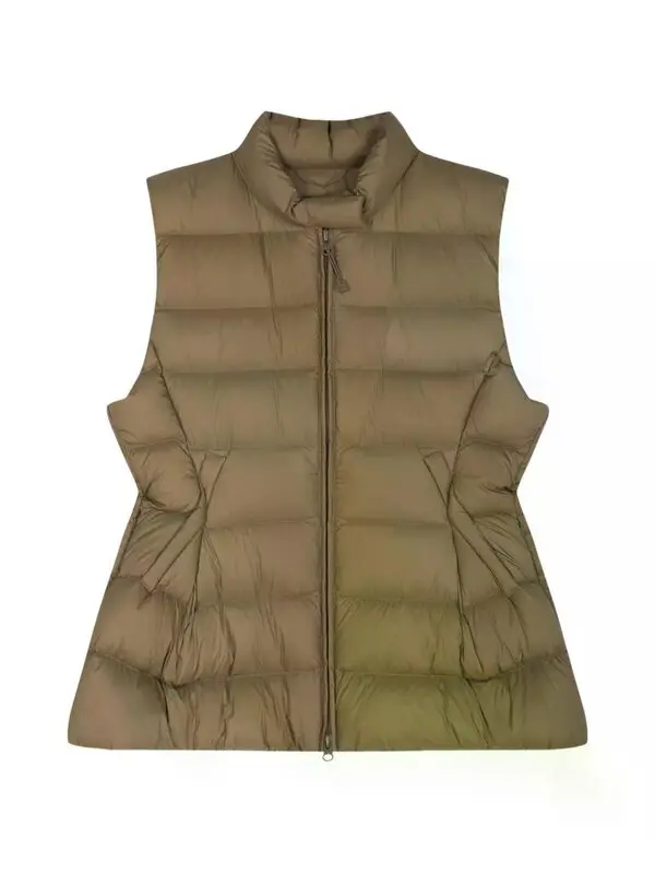 JNBY Quilted High-neck Gilet - Green