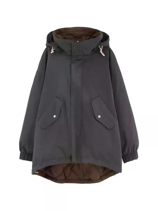 BELLEROSE Hedi Hooded Reversible Coat - Black
