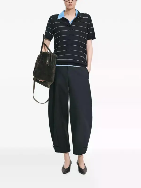 JNBY Striped Polo-collar T-shirt