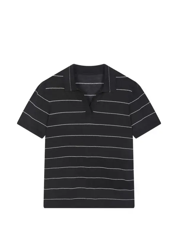 JNBY Striped Polo-collar T-shirt