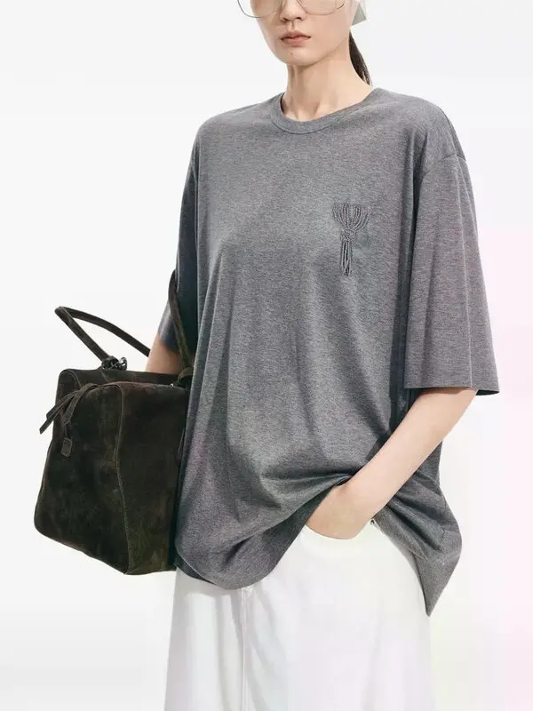 JNBY Knot-embroidery T-shirt