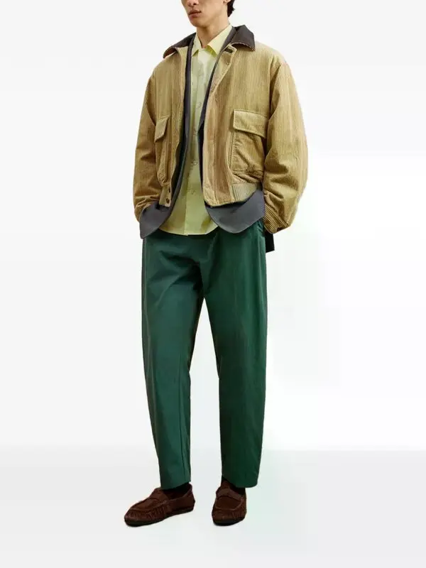 CROQUIS Relaxed-fit Curved-leg Trousers