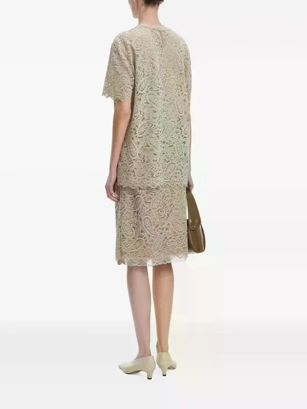 JNBY Short-sleeved Lace T-shirt