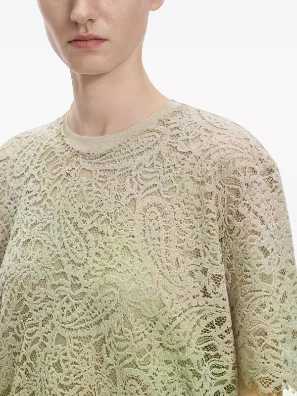 JNBY Short-sleeved Lace T-shirt