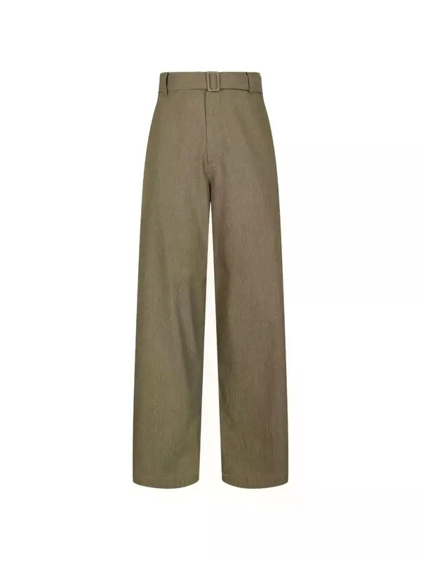 CROQUIS Belted Wide-leg Trousers