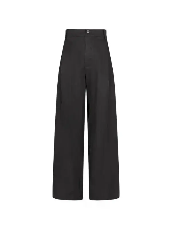 CROQUIS Pleated Tapered Trousers - Black