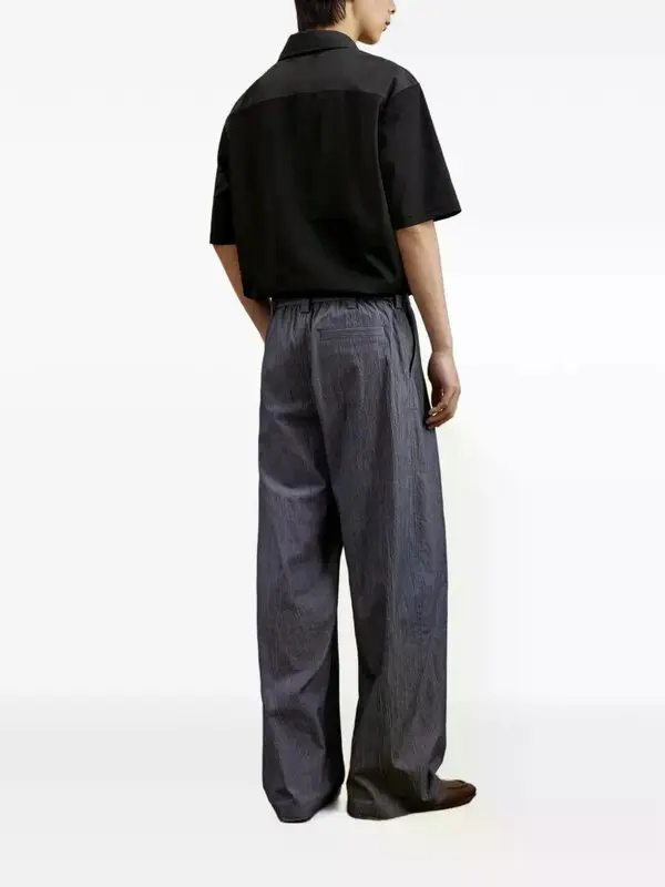 CROQUIS Belted Wide-leg Trousers