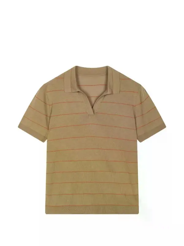 JNBY Striped Polo-collar T-shirt